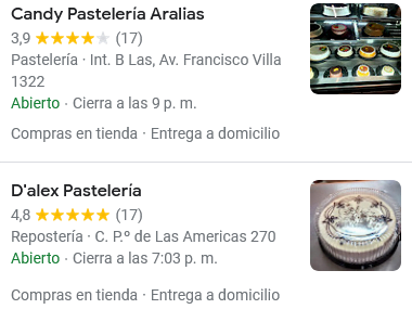 Pastelerias cerca de mí | Guía cerca de mi ubicación